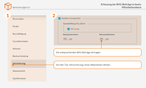 Umgang mit dem Payroll-Modul in bexio - abrechnungen.ch