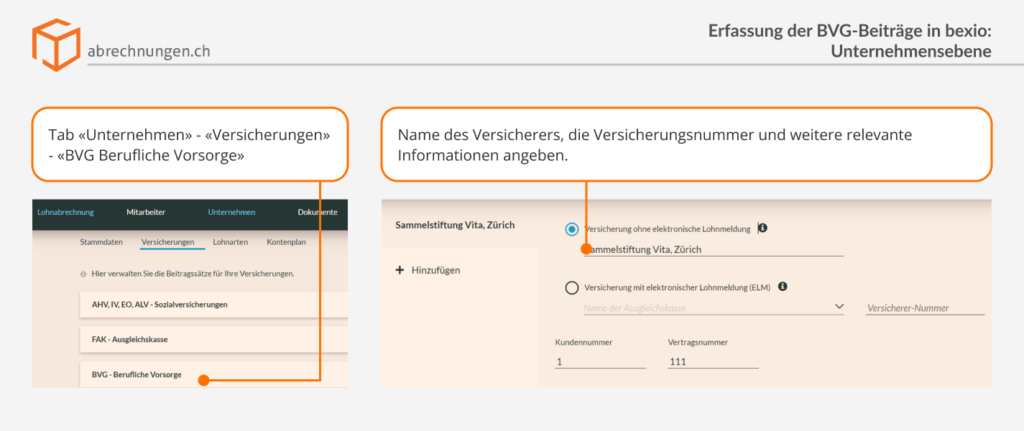Umgang mit dem Payroll-Modul in bexio - abrechnungen.ch