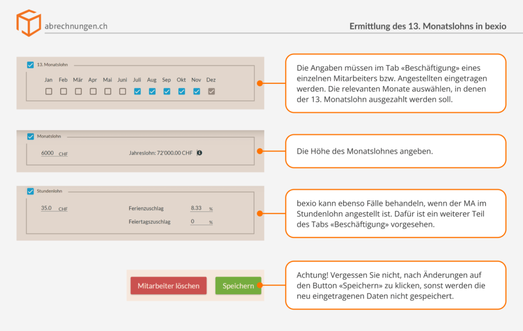 Umgang mit dem Payroll-Modul in bexio - abrechnungen.ch